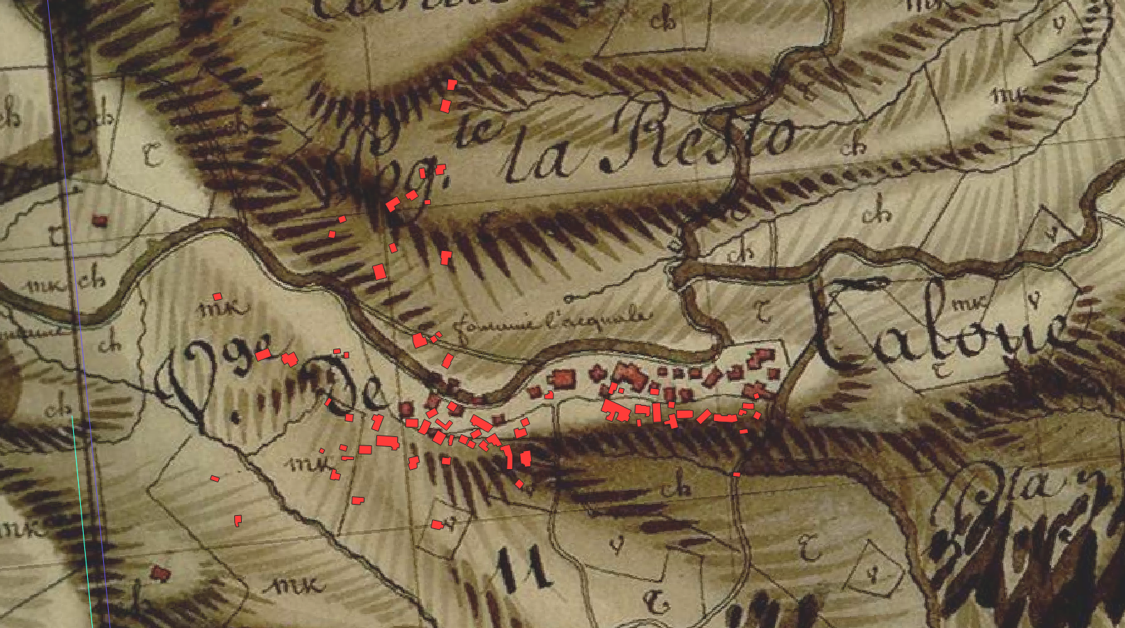 Le plan terrier géo référencé disponible | DRAAF Corse